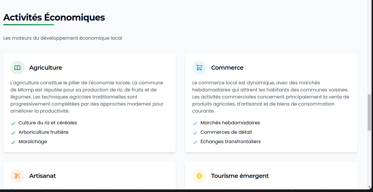 Commune de Mlomp | Une économie exemplaire, un niveau social élevé
